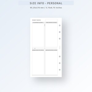 Personal, Priority Matrix Printable Template Decision Matrix ...