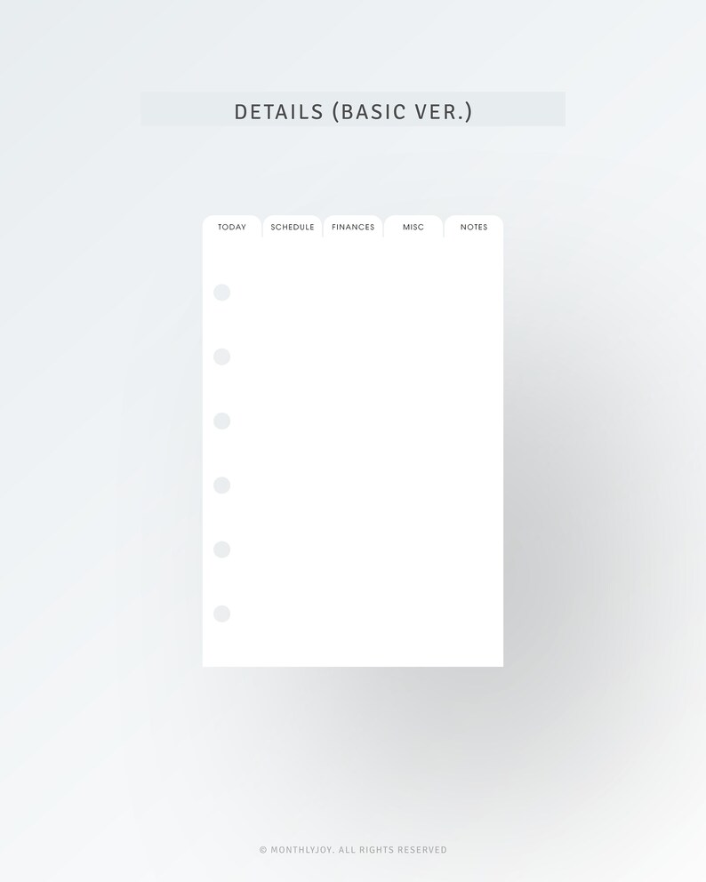 Pocket Plus Inserts | Planner Dividers Printable | PDF, PNG | Top Tabs ...