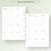 Important Dates Tracker Personal Wide Inserts Printable, Birthday Event ...