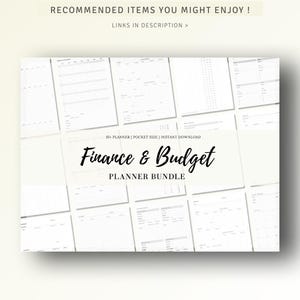 Printable Budget Planner Pocket Size Inserts, Bill Organizer Template ...