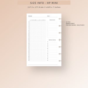 Period Tracker Printable Happy Planner Mini Inserts, Health Planner ...