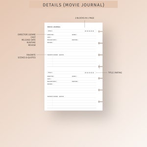 Movie Tracker Printable Cinema Log Tracker, Movie Series Watch List ...