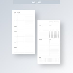 Weekly Overview Template TN Standard Inserts Printable Undated Weekly ...