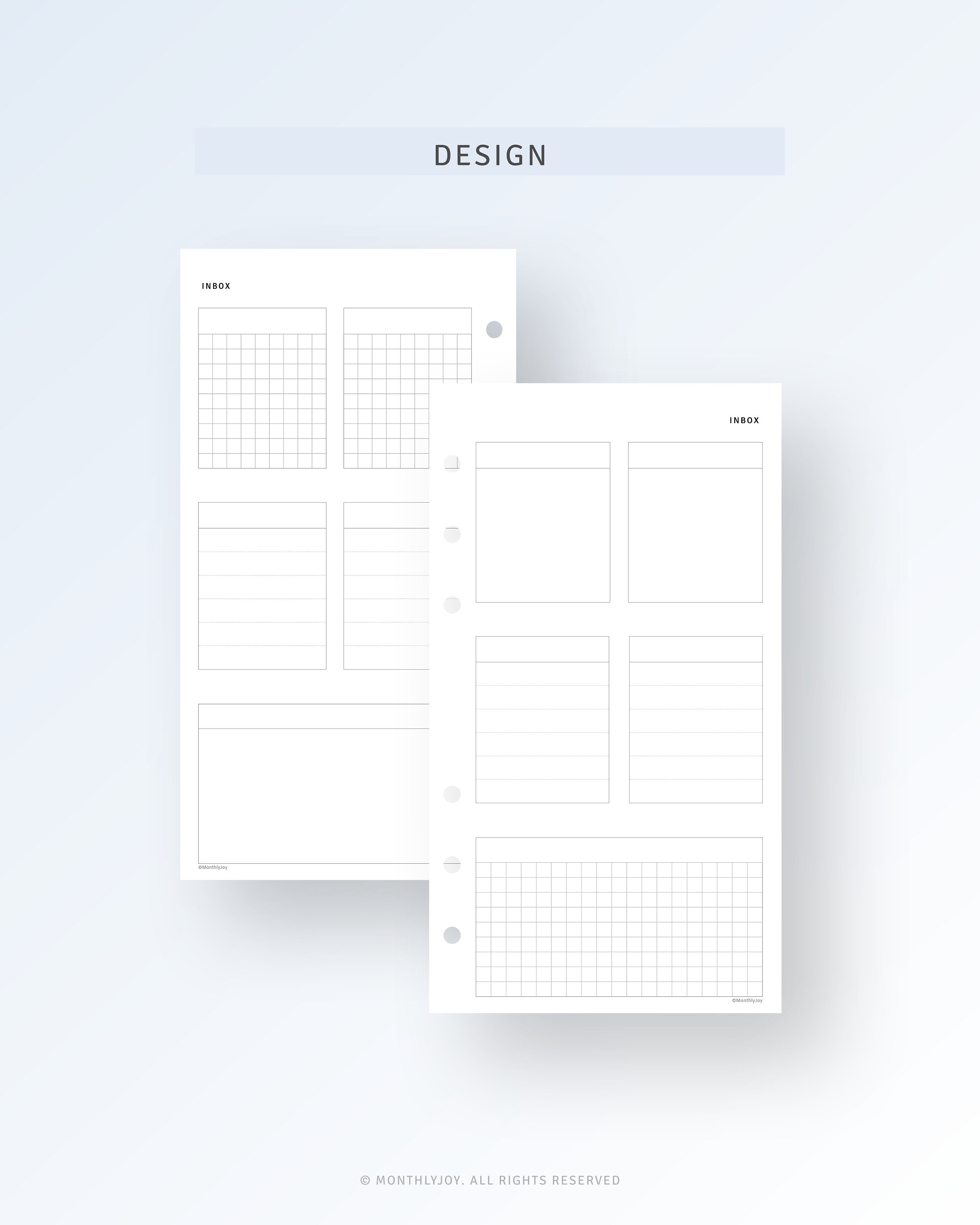 Personal Inbox Tracker Planner Printable to Do List Get It - Etsy