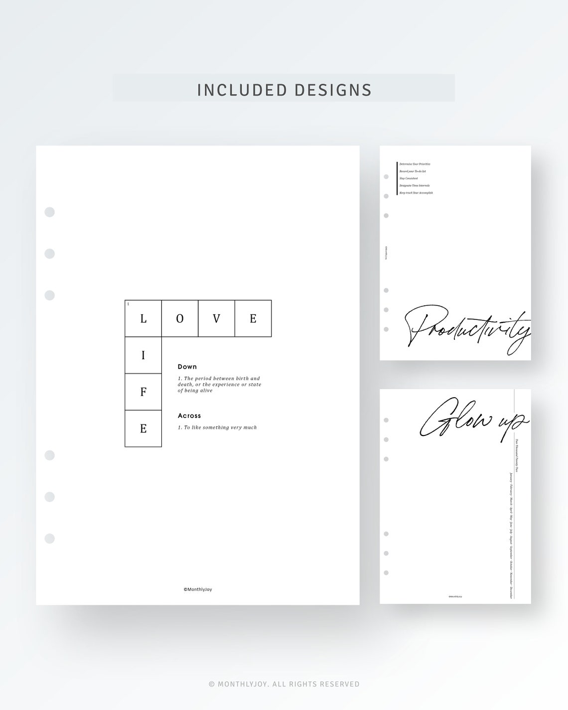 5 Planner Dashboard Printable Template, A5 Half Letter, Pocket ...