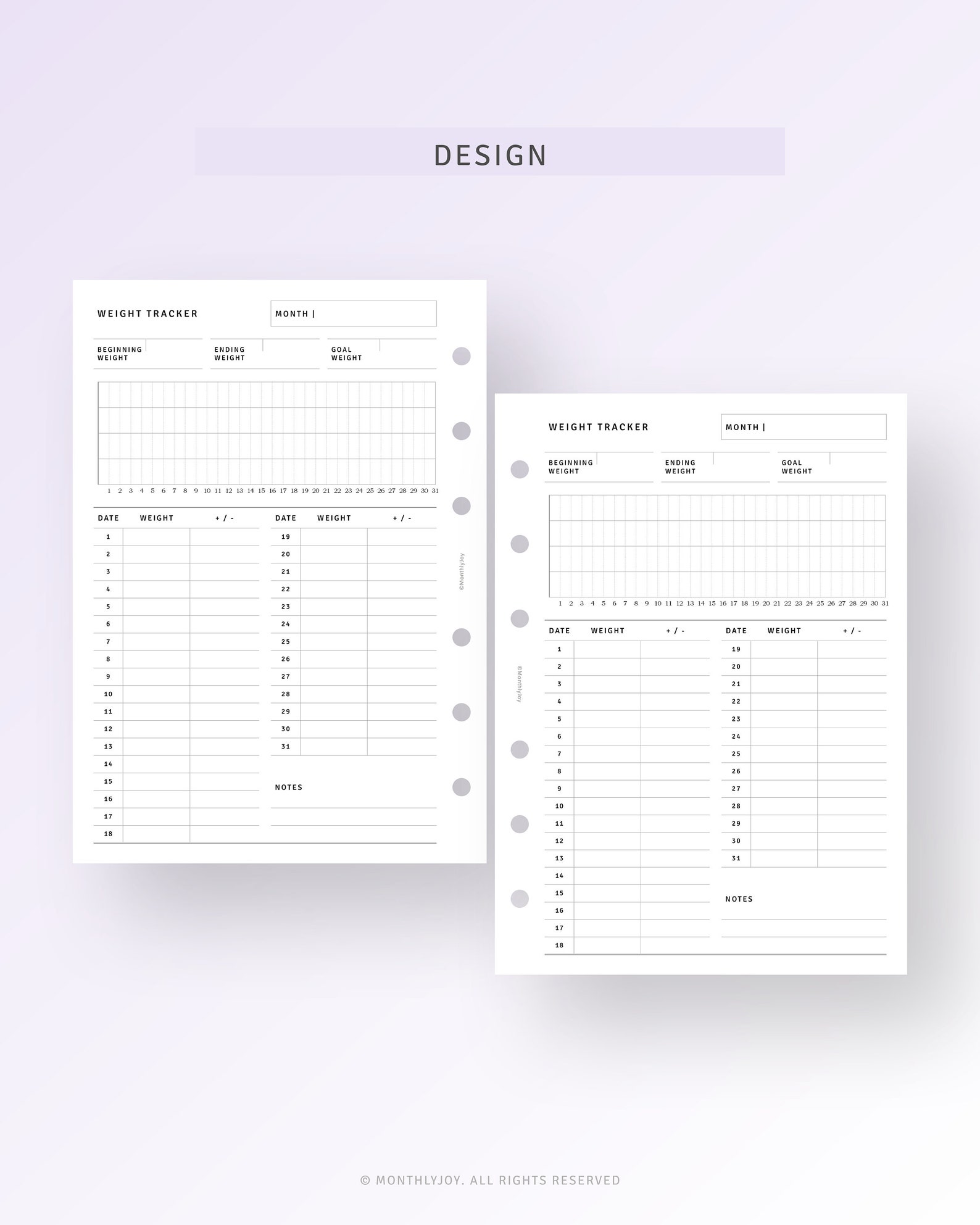 Weight Loss Tracker A6 Printable Inserts, Pounds Lost Chart, Diet ...