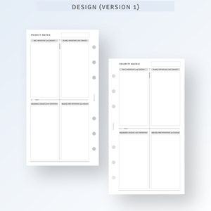 Personal, Priority Matrix Printable Template Decision Matrix ...