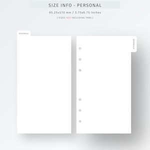Personal, Editable Planner Divider Bundle, PDF, PNG, Fillable Side Top ...