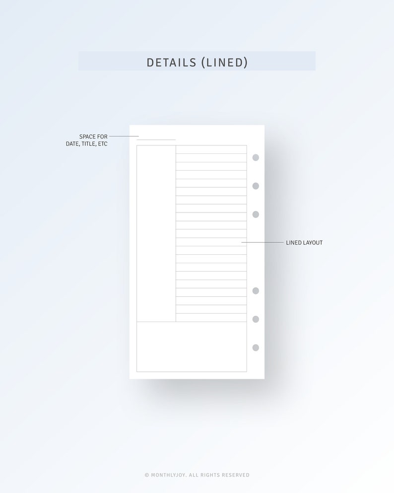 Personal Cornell Notes Page Printable Notes Page Cornell - Etsy