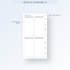 Personal, Priority Matrix Printable Template Decision Matrix ...