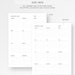 Yearly Important Dates Printable A4/letter Inserts, Fillable Year at A ...