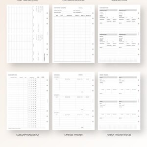 20 Finance Budget Planner A5 Inserts Printable Bundle, Money Saving ...