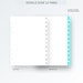 Planner Dividers A5 Printable | PDF, PNG | Editable Side Tab Template ...