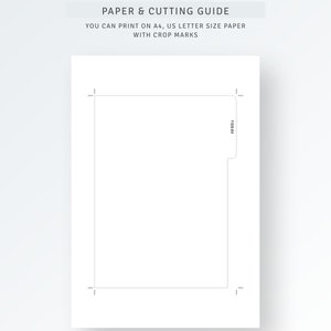 Planner Dividers A5 Printable | PDF, PNG | Editable Side Tab Template ...