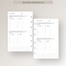 Bill Tracker Printable FC Compact Inserts, Spending Log Template, Finance Overview Planner ...