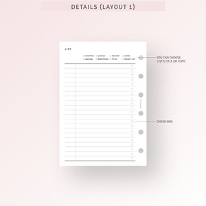 To Do List Printable Pocket Plus Inserts, Task List Template Worksheet ...