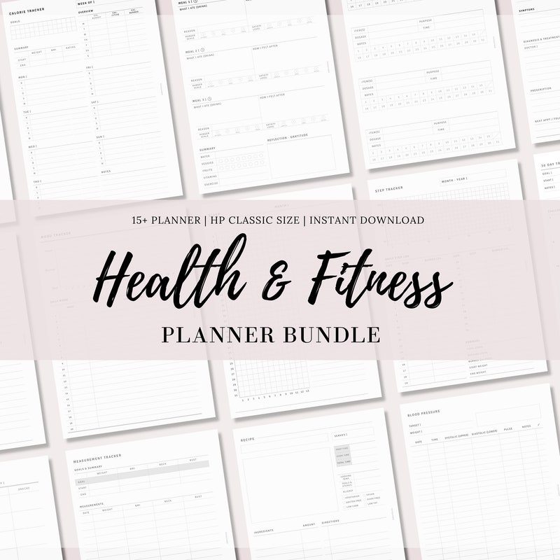 Fitness Planner - Etsy