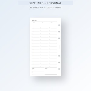 Personal | Undated Weekly Hourly Planner Pages Printable Weekly ...