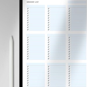 Weekly Meal Planner With Grocery List A4/letter Size Printable Daily ...