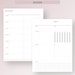 Weekly Overview Template HP Classic Inserts Printable Undated Weekly ...