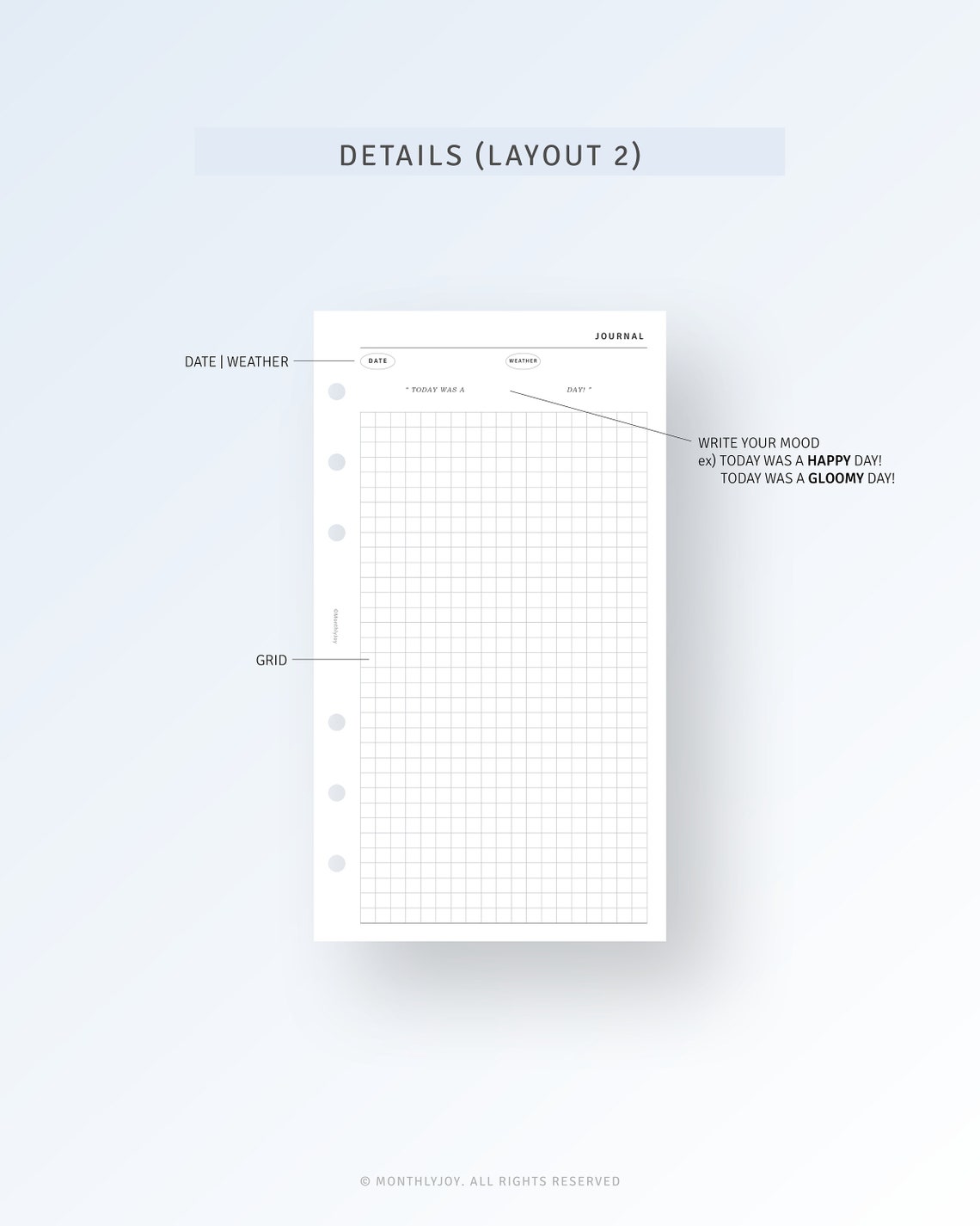 Personal Daily Journal Planner Printable Blank Daily Journal - Etsy