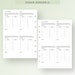 Bill Organizer Personal Wide Inserts Printable Bill Payment Reminder, Simple Finance Budget ...