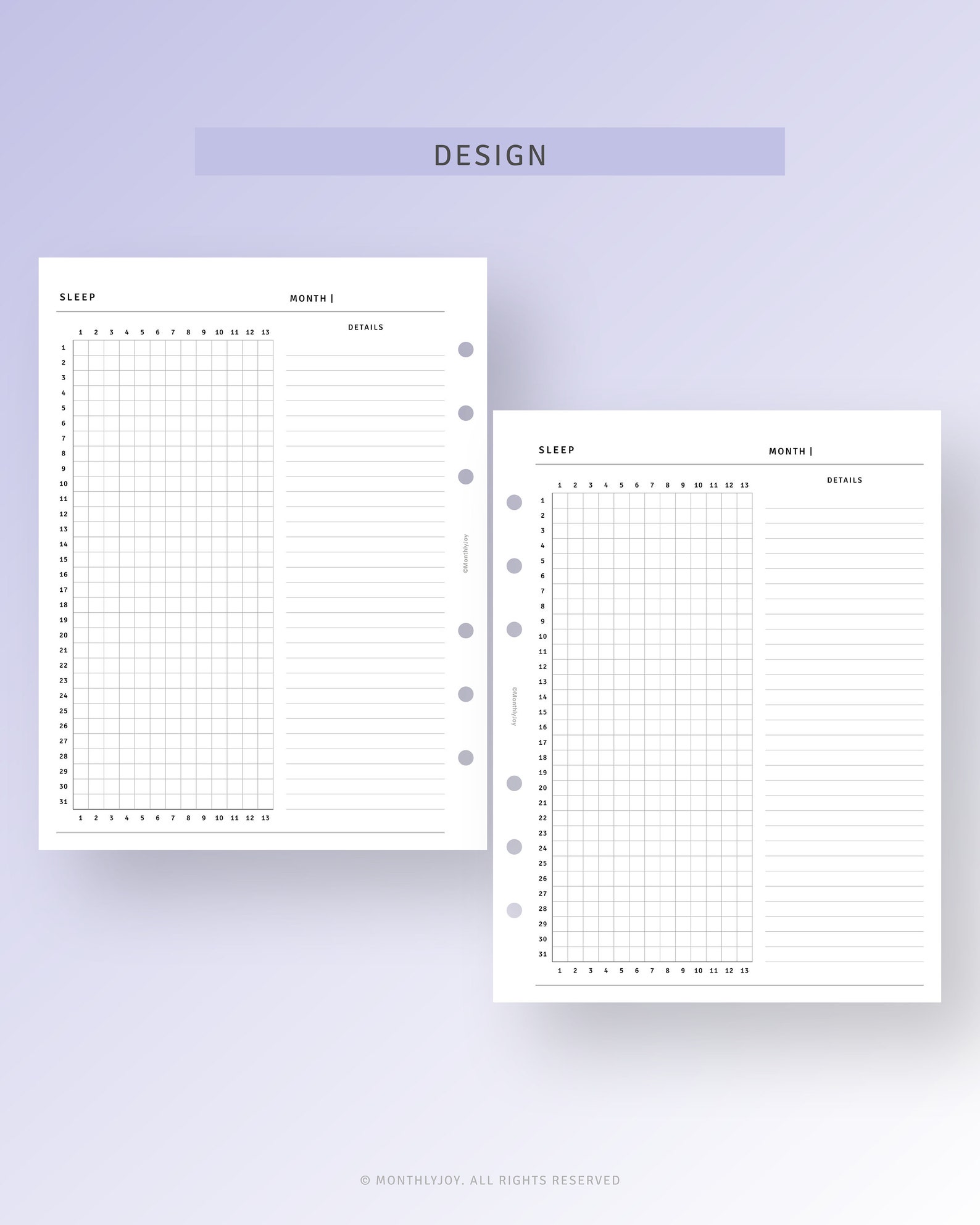 Sleep Tracker B6 Inserts Printable Sleep Circle Diary Template, Health ...