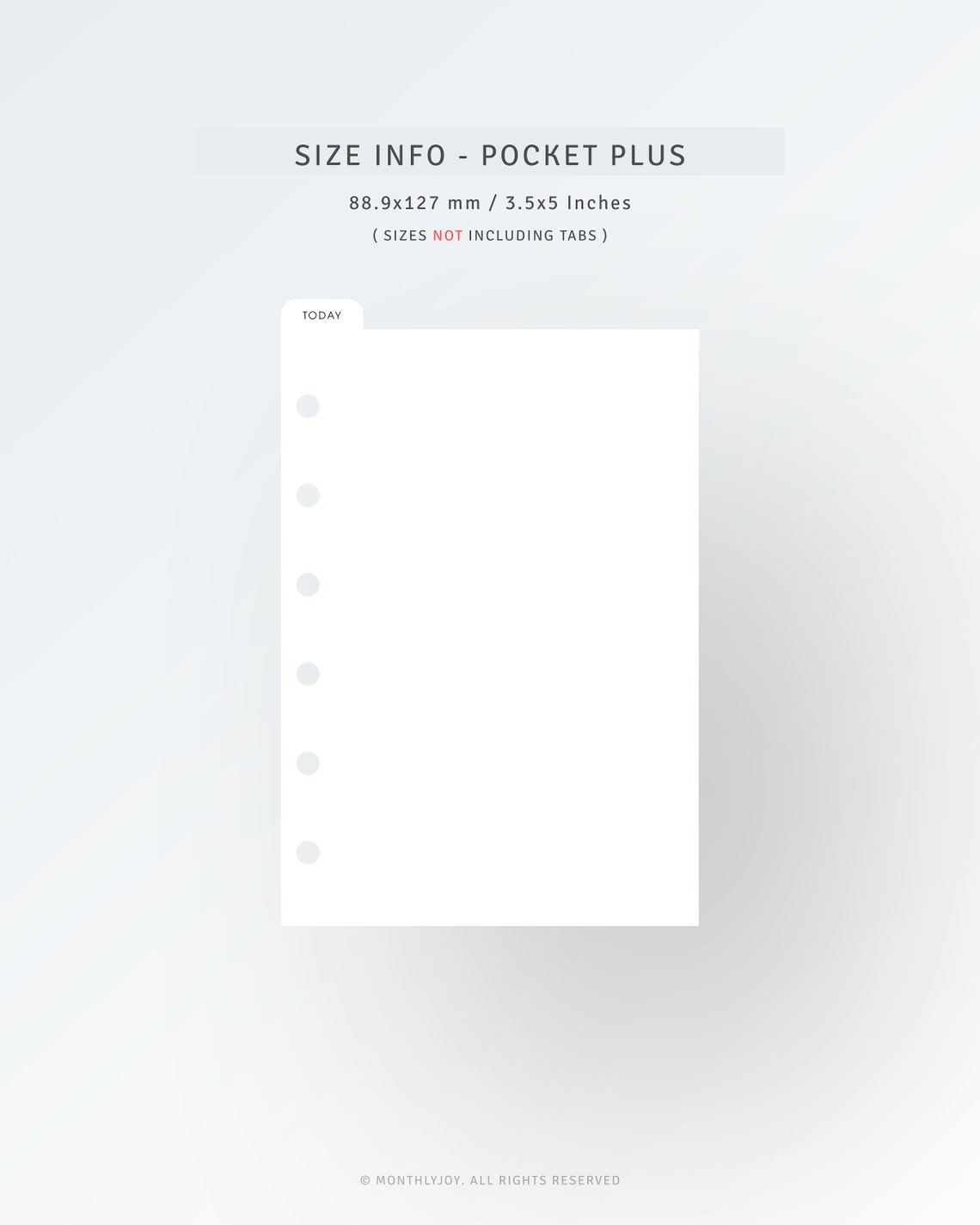 Pocket Plus Inserts Planner Dividers Printable PDF PNG - Etsy