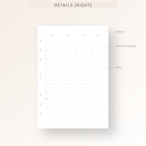 Weekly Hourly Schedule Template A5 Inserts Printable Weekly - Etsy