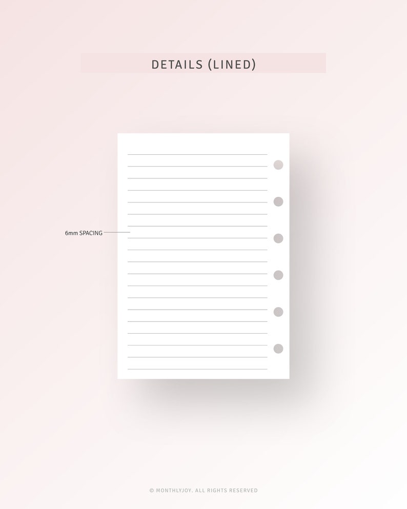 Lined Dot Grid Notes Pocket Plus Inserts Printable Student - Etsy
