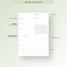 Weekly Overview Template Printable Personal Wide Inserts, Undated ...