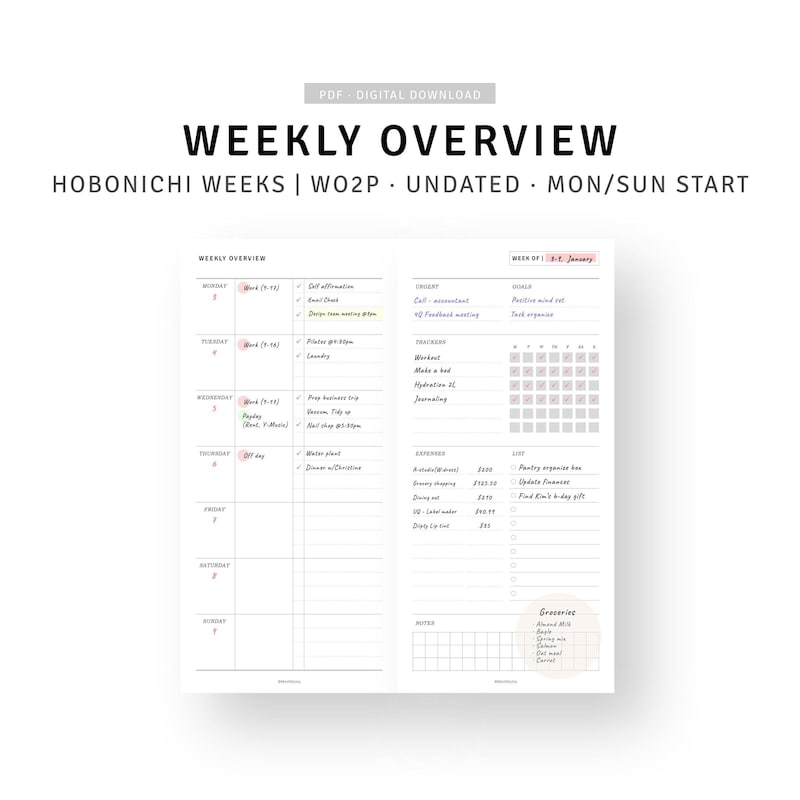 Kinbor Planner - Etsy