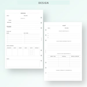 Self-care Planner Printable Half-letter Inserts, Mindfulness Journal ...