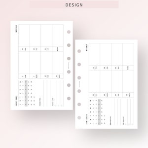 Weekly Planner 2023 Printable Pocket Plus Inserts Dated Weekly Calendar ...
