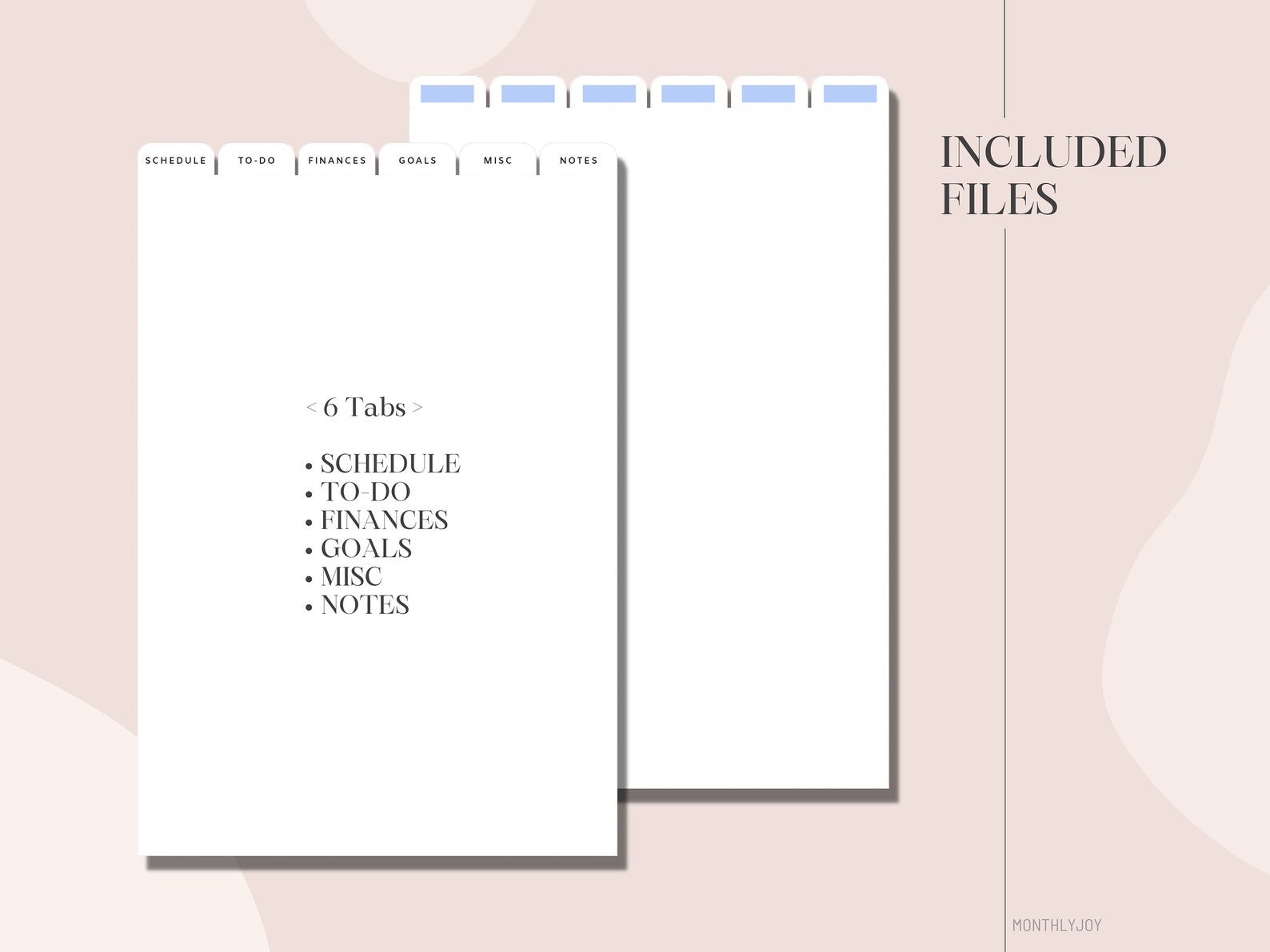 Editable A5 Planner Dividers Blank Dividers Planner Dividers | Etsy