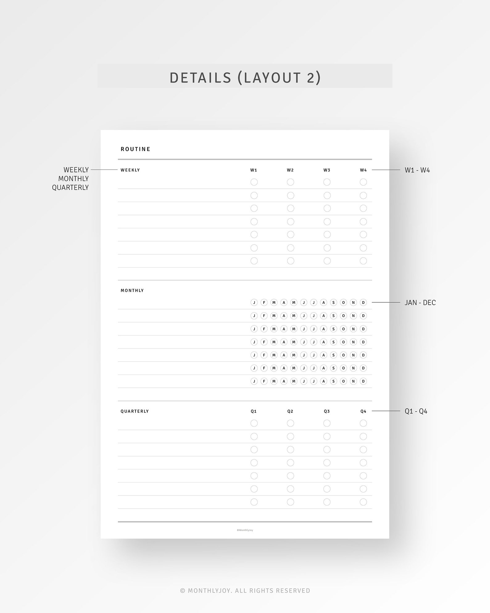 Routine Tracker Printable A4/letter Size Planner, Morning Habit Journal ...