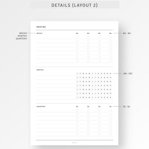 Routine Tracker Printable A4/letter Size Planner, Morning Habit Journal ...