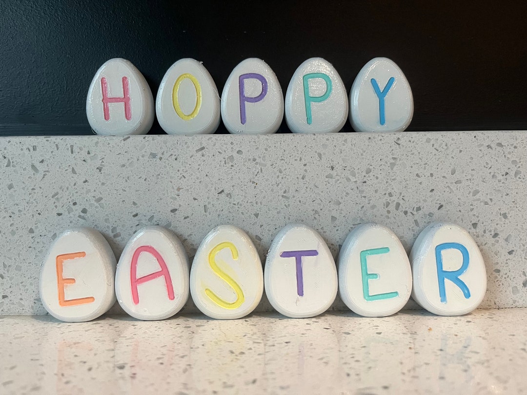 Hoppy Easter Stl File Digital Download - Holiday - Easter - Egg - Decor - Etsy