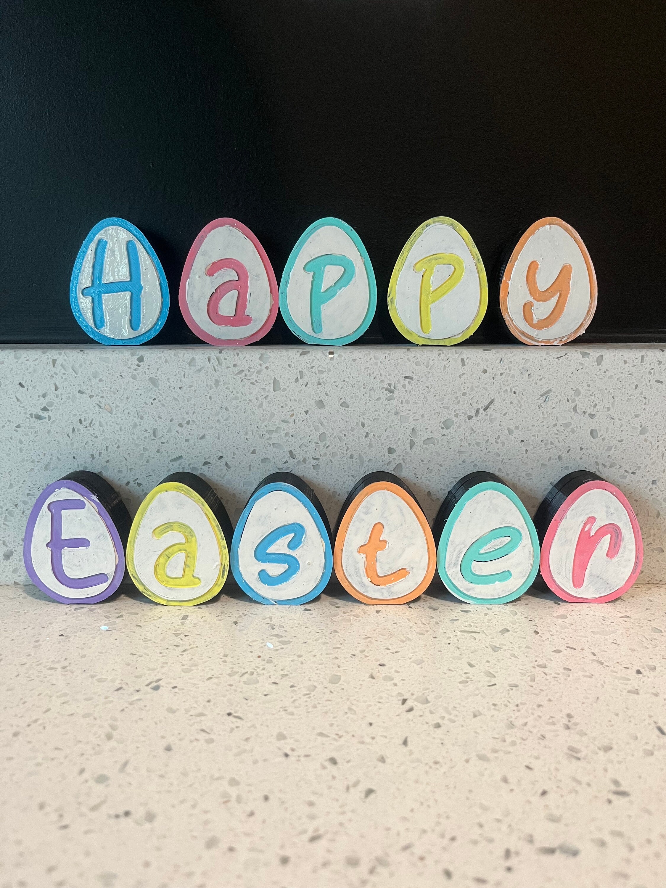 Happy Easter Stl File Digital Download - Holiday - Easter - Egg - Decor ...