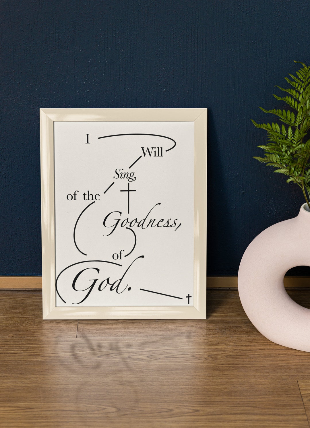 Modern Christian Wall Sign | Goodness of God- Jenn Johnson | VICTORY ...