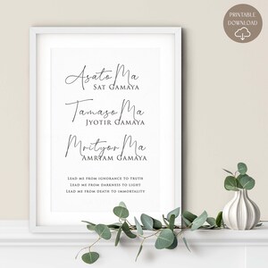 Buy Asato Ma Satgamaya Mantra With English Translation Sanskrit Mantra ...