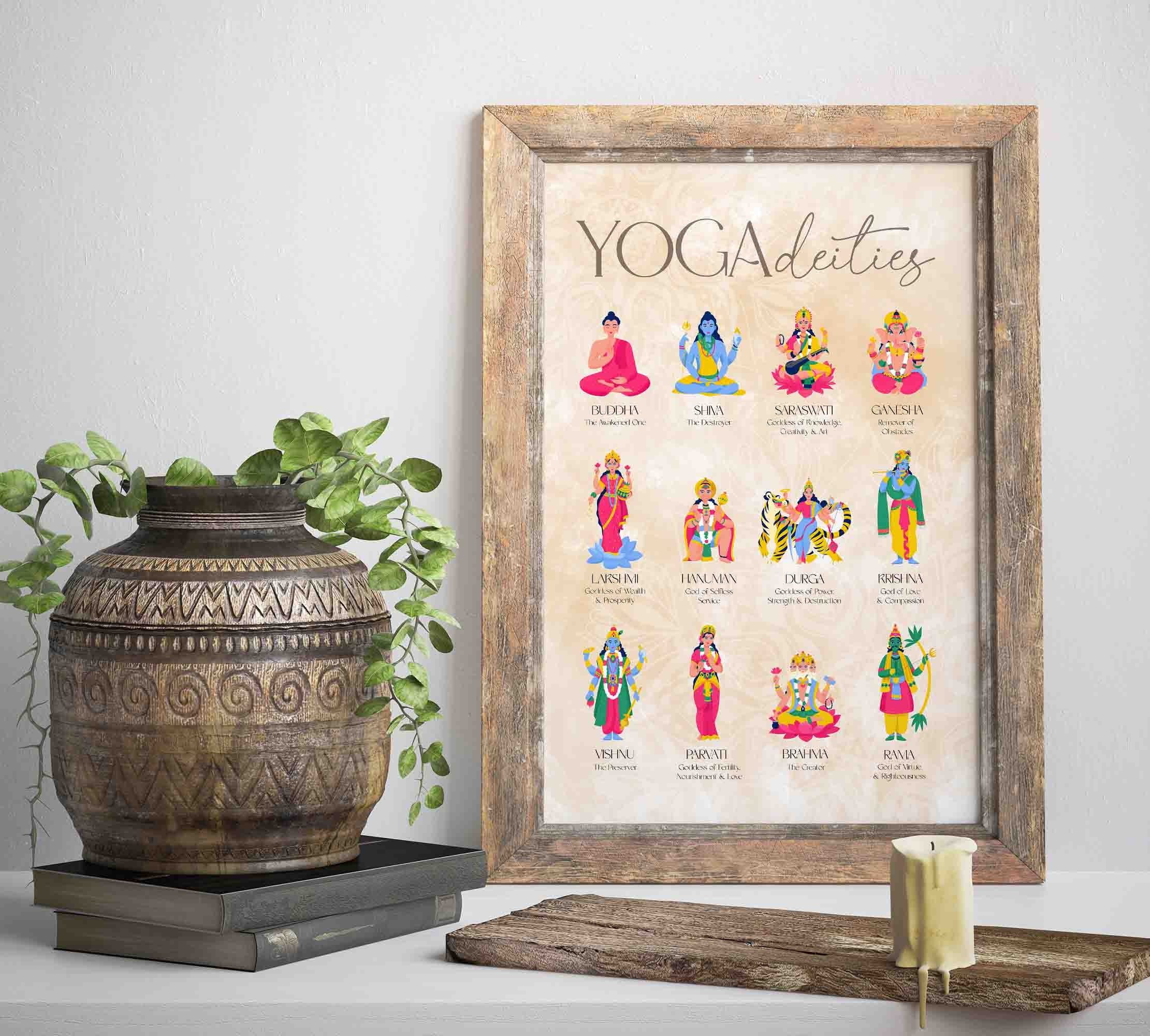 Yoga Deities Buddhist and Hindu Gods and Goddesses Yoga - Etsy
