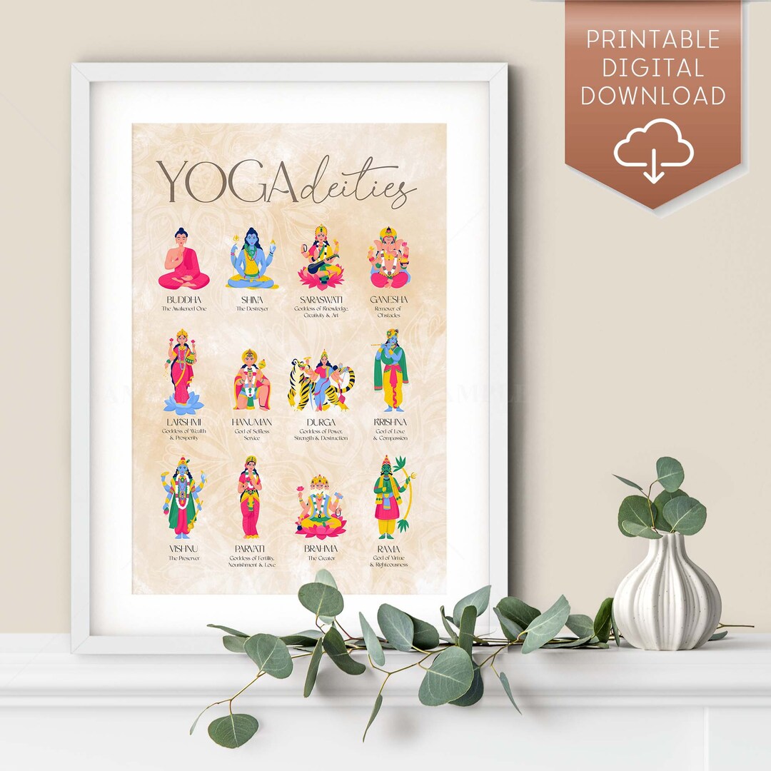 Yoga Deities Buddhist and Hindu Gods and Goddesses Yoga - Etsy