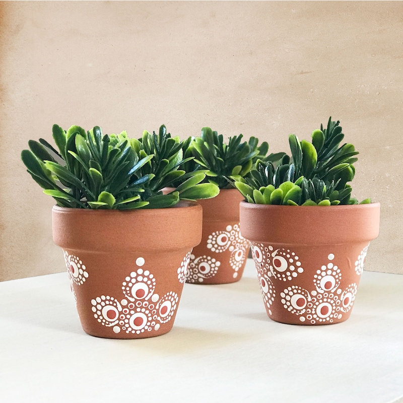 Dot Mandala Pot - Etsy