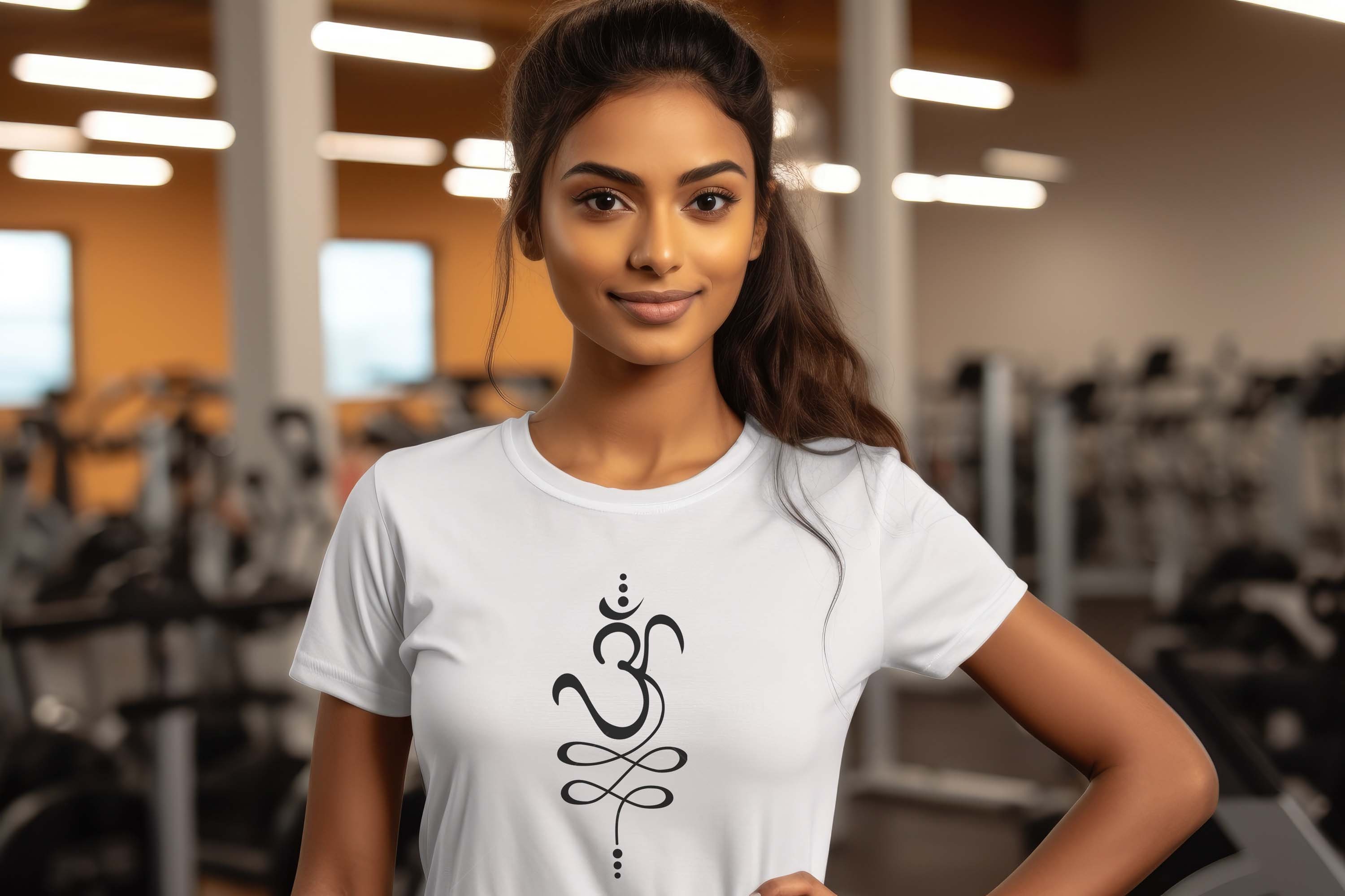 Sanskrit Breathe Shirt With Om Symbol and Unalome Mindful Shirt ...