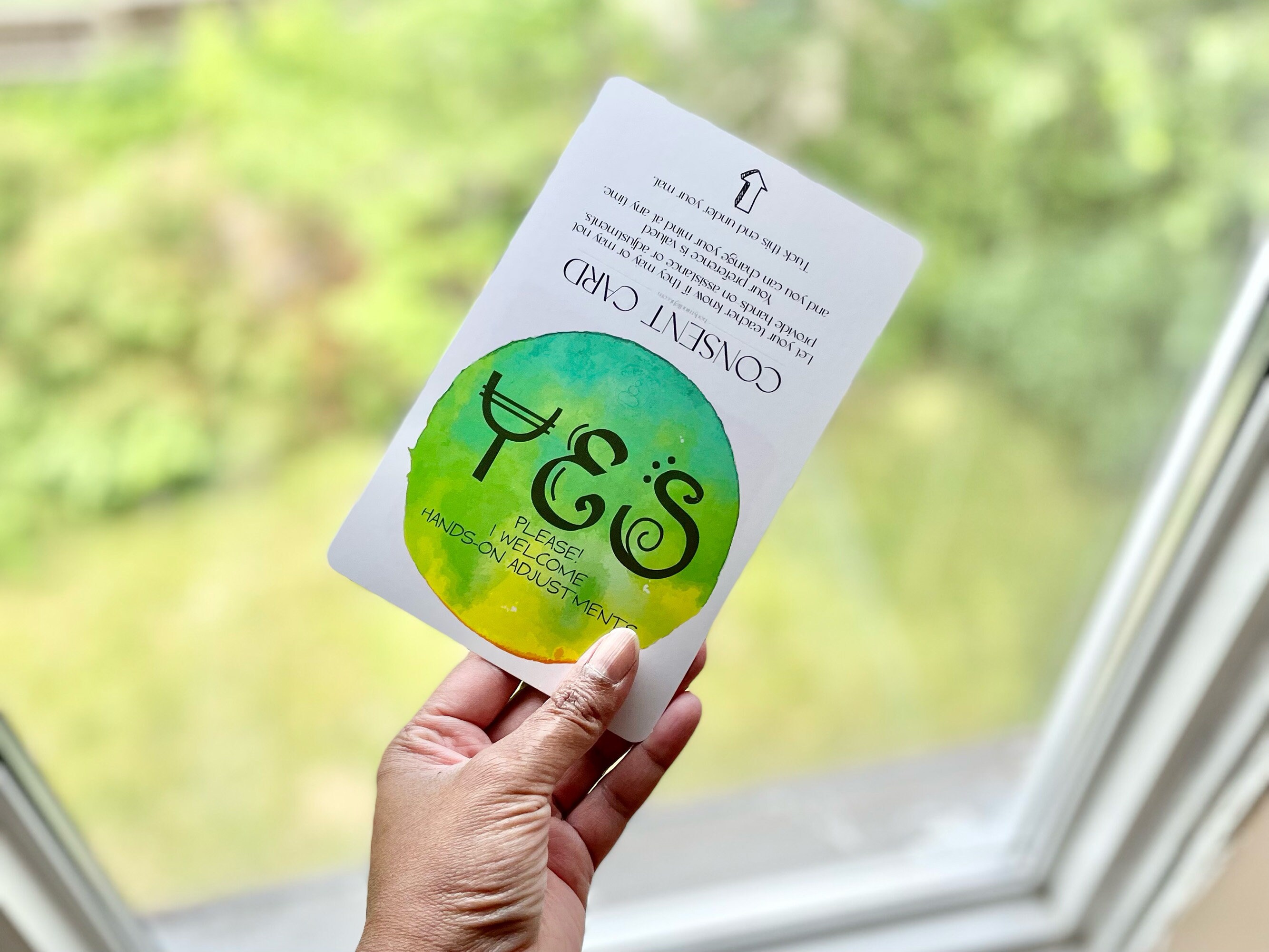 Yoga Consent Cards: Printable Assist Cards for Teachers (digital ...