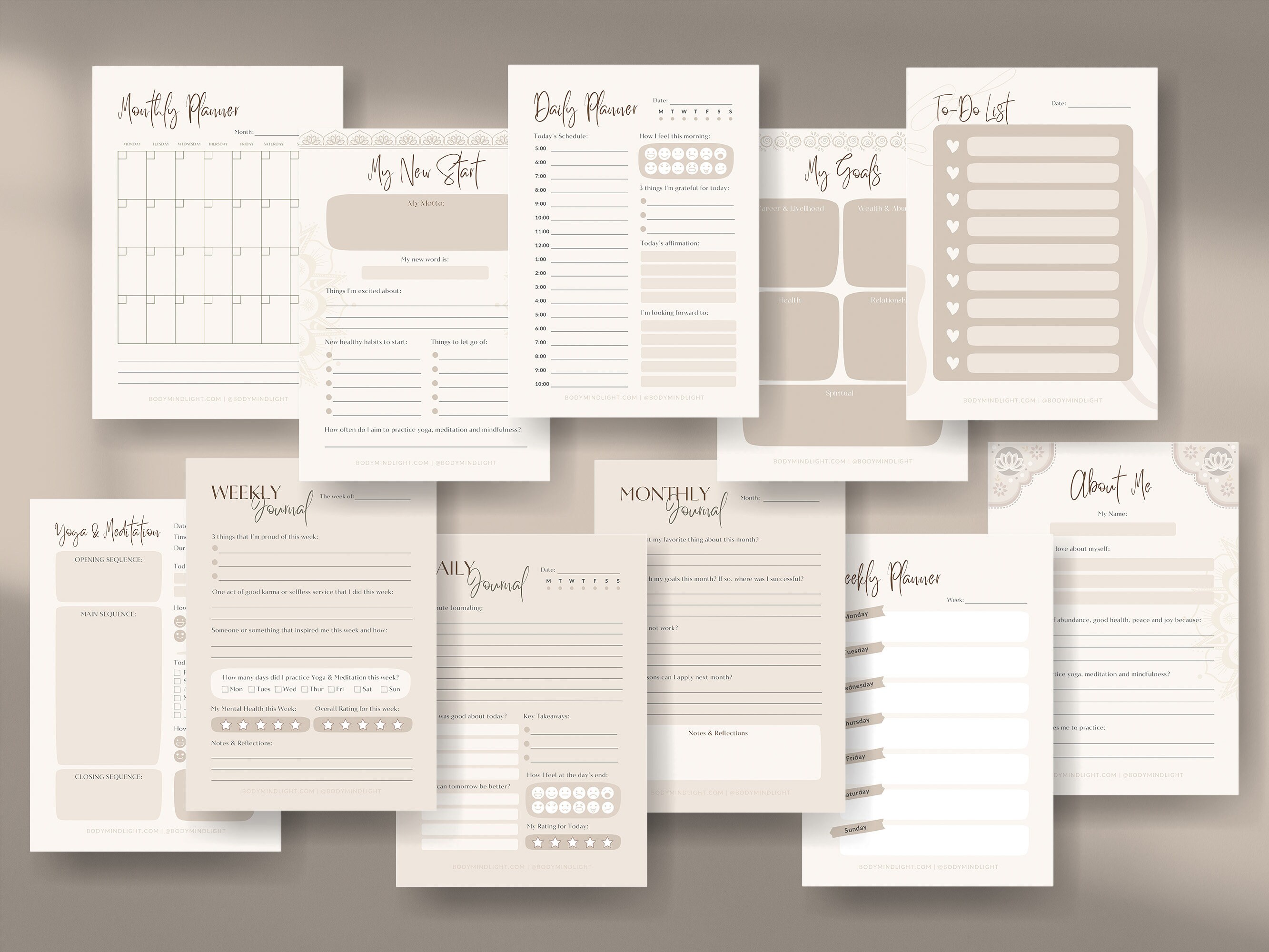 2024 Wellness Planner 2024 Self Care Journal 2024 Mood Tracker Mental ...