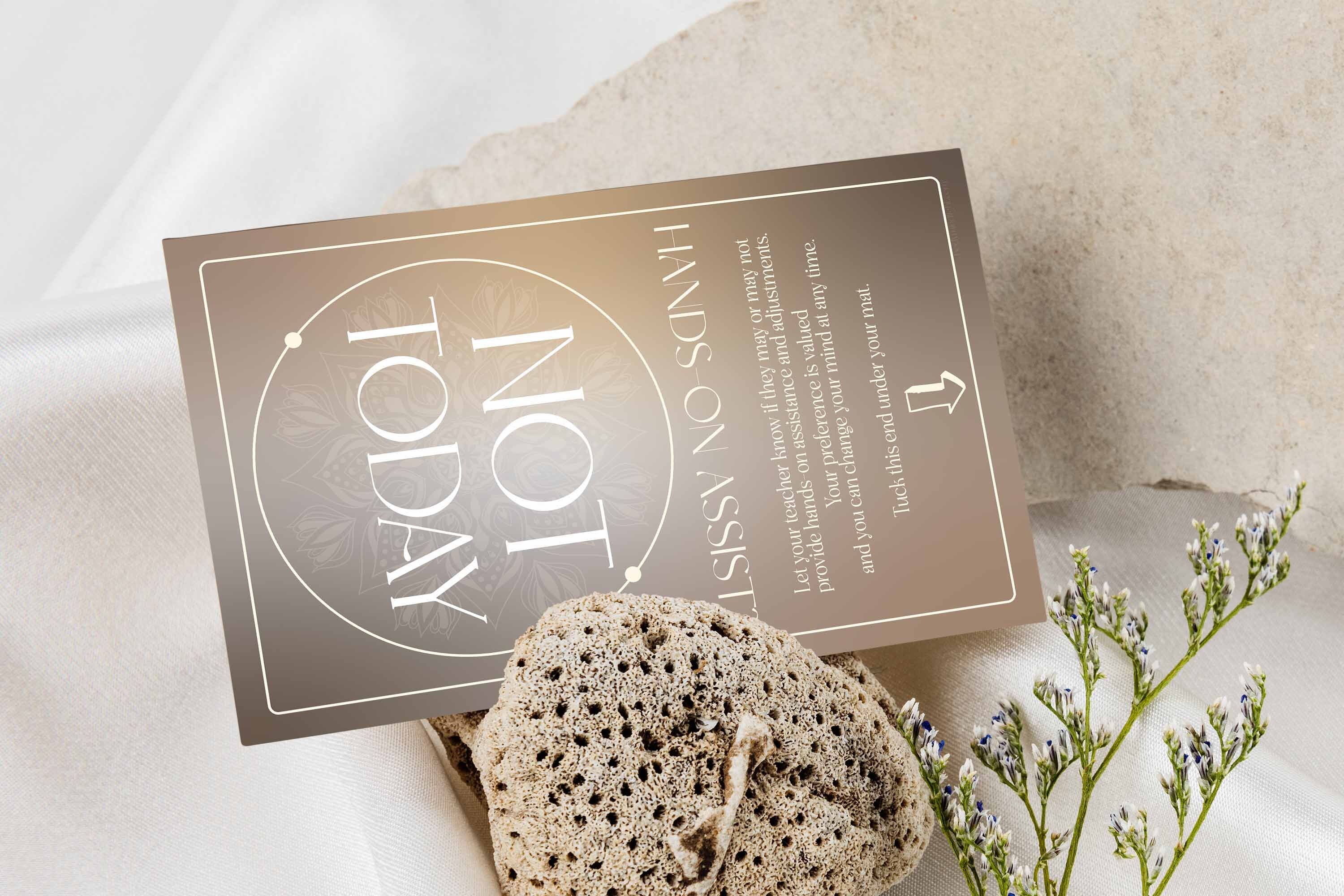 Yoga Consent Cards | Assist Cards for Yoga Teachers in Yoga Classes ...