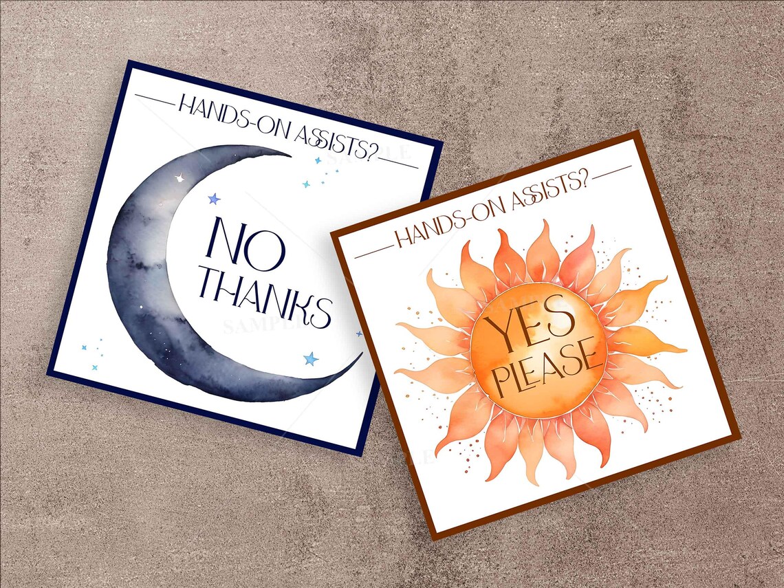 Yoga Consent Cards: Printable Yes/no Assist Cards for Teachers - Etsy