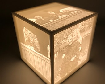 5 Picture Lithophane Cube With LED Light and Switch - Etsy